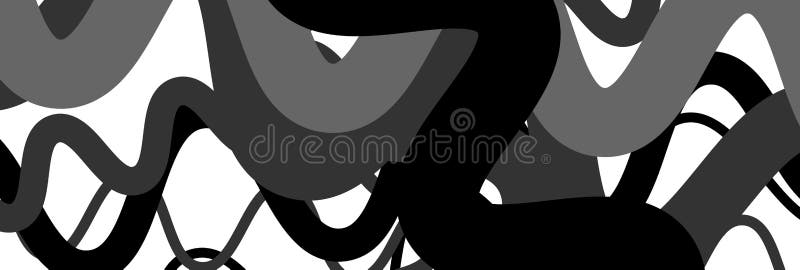 Random Wavy, Zig-zag Lines Abstract Art Texture, Background. Sinuous ...