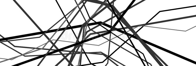 Random Wavy, Zig-zag Lines Abstract Art Texture, Background. Sinuous ...