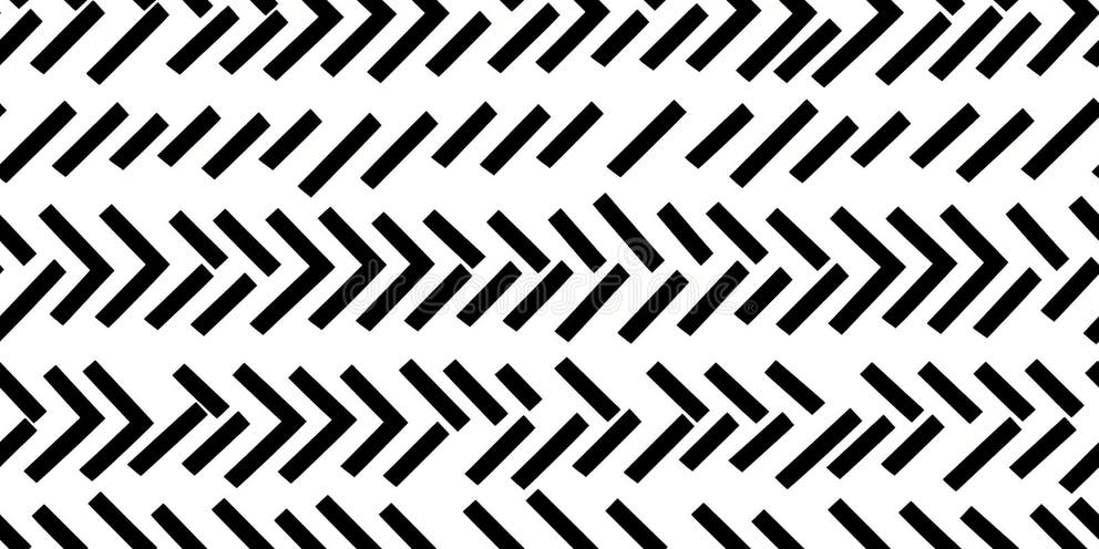 Random Zigzag Lines Seamless Pattern. Geometric Banner with Thick Zig ...