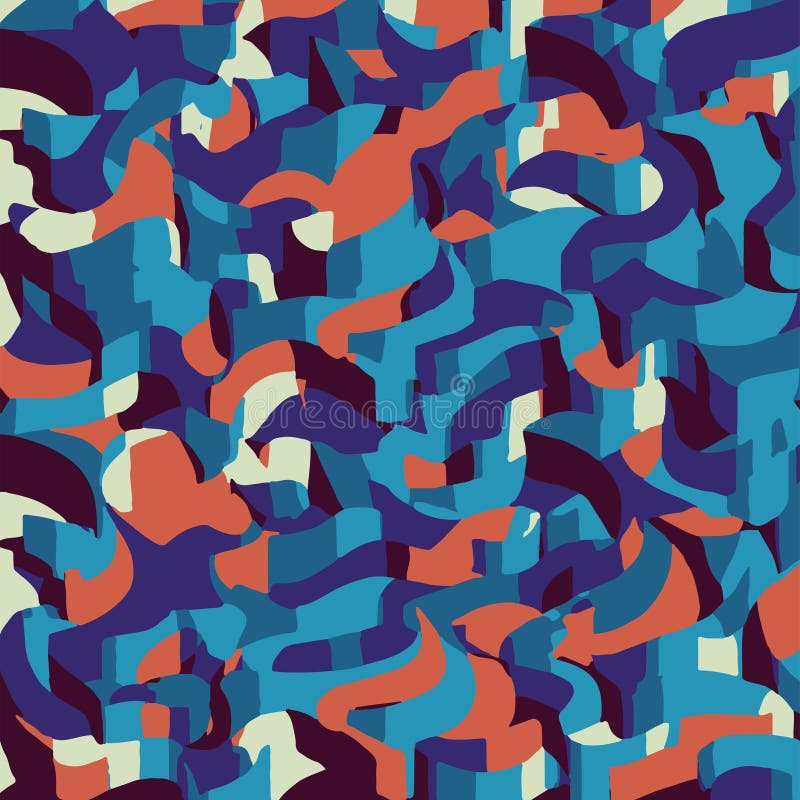 Randomly Colourful Waves Background Stock Vector - Illustration of ...