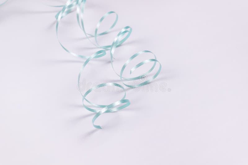 Curled Blue Checkered Ribbon Stock Photo - Image of border, isolated ...