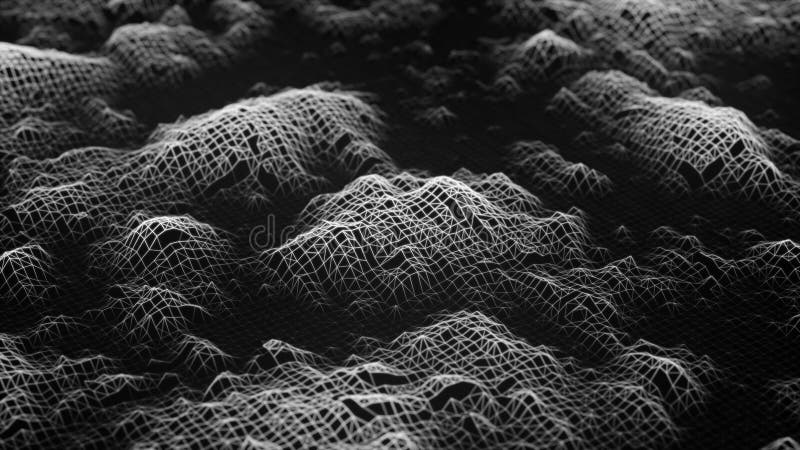 Randomly Moving Black and White Broken Lines. Loop Animation Stock ...