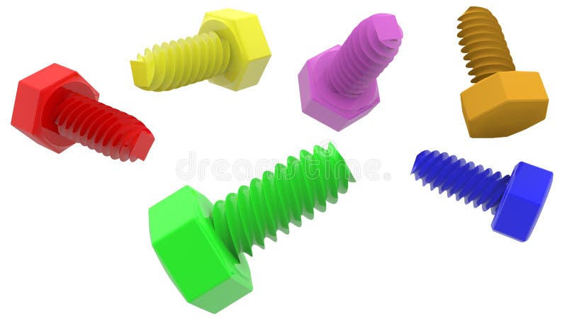 Colorful Screws Stock Illustrations – 433 Colorful Screws Stock ...