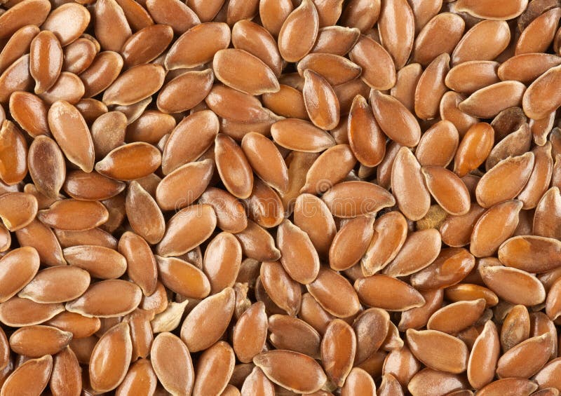 Randomly Scattered Linseed Grains Visible from Above. Stock Photo ...