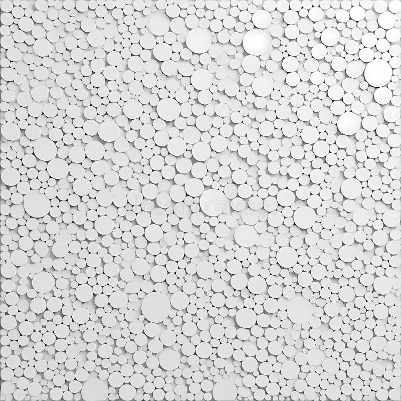 Randomly Scattered White Circular Rings Array Stock Illustration ...