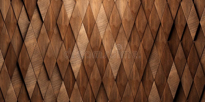 Randomly Shifted Offset Vertical Stretched Rhomb Wooden Cubes or Blocks ...