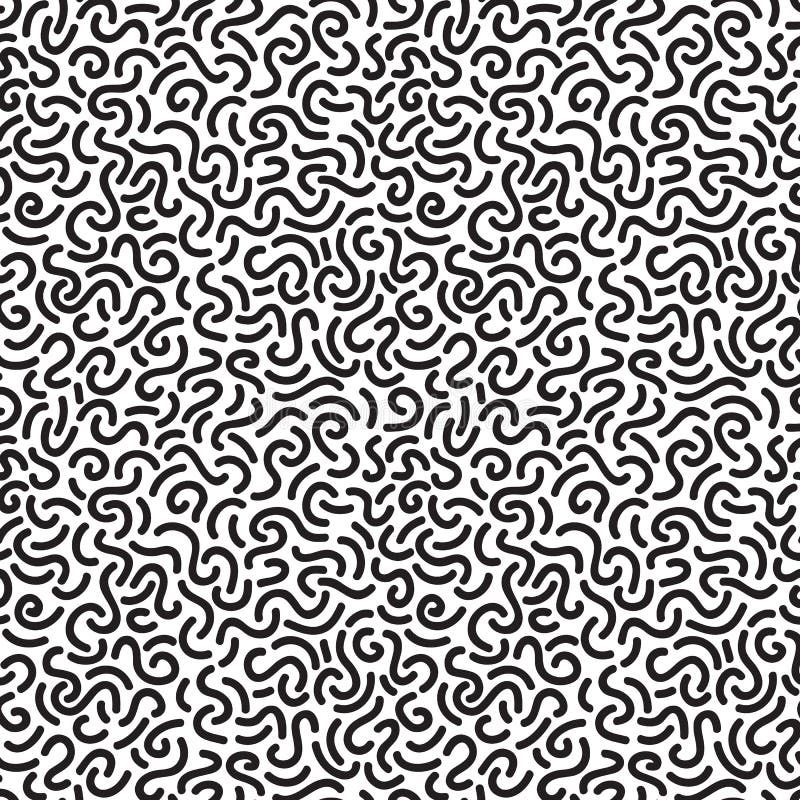 Randomly Smooth Line Pattern Stock Vector - Illustration of print ...