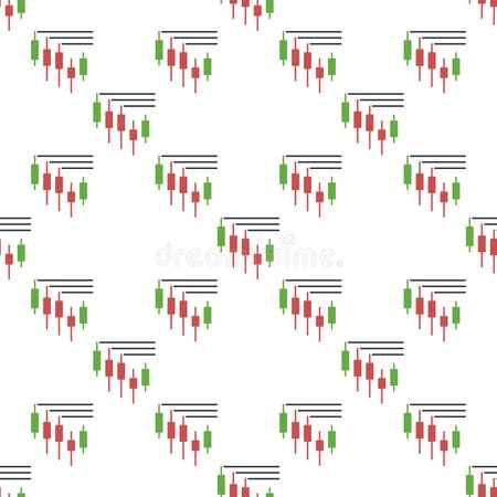 Range Breakout Vector Candlestick Chart Seamless Pattern Stock Vector ...