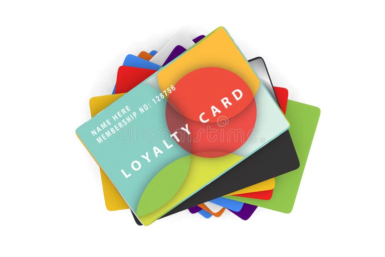 Range of Coloured Loyalty Card Designs Stock Illustration ...