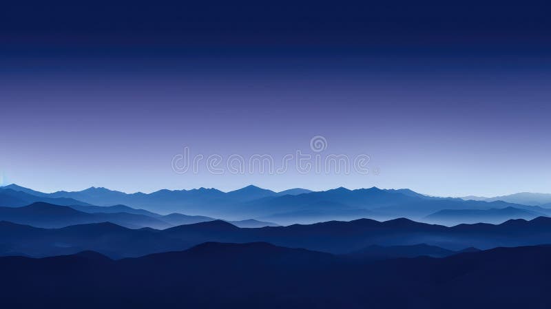 Range Dark Blue Sky Gradient Stock Illustration - Illustration of ...