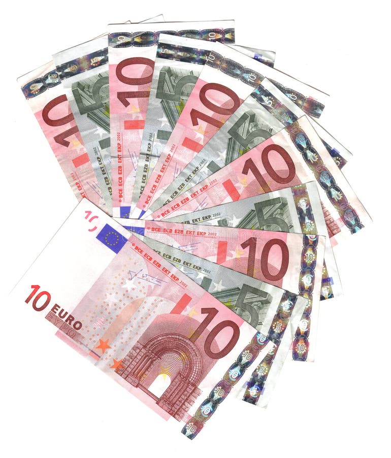 Range Of Five And Ten Euro Picture. Image: 8913459