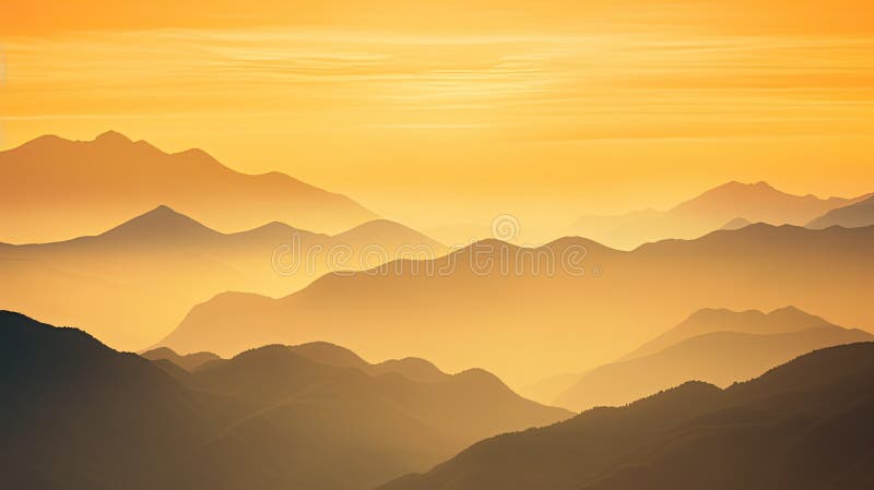 Range golden gradient stock illustration. Illustration of breathtaking ...