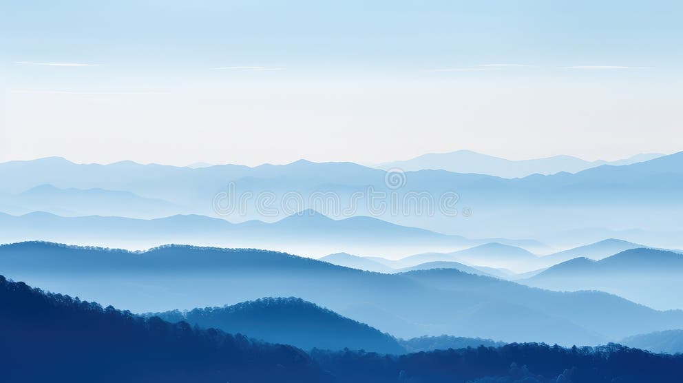 Range gradient light blue stock illustration. Illustration of horizon ...