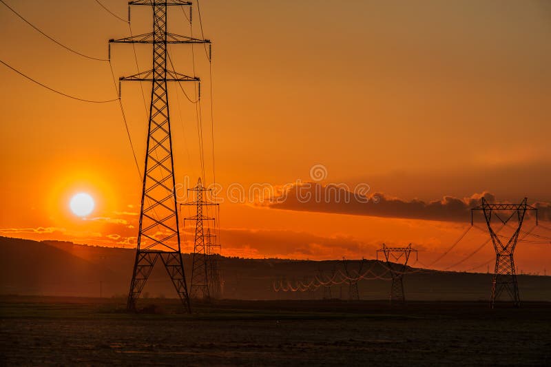 210+ Sunset power line Free Stock Photos - StockFreeImages