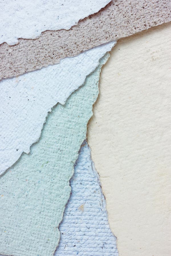 A Range of Recycled Handmade Papers Stock Image - Image of frame ...