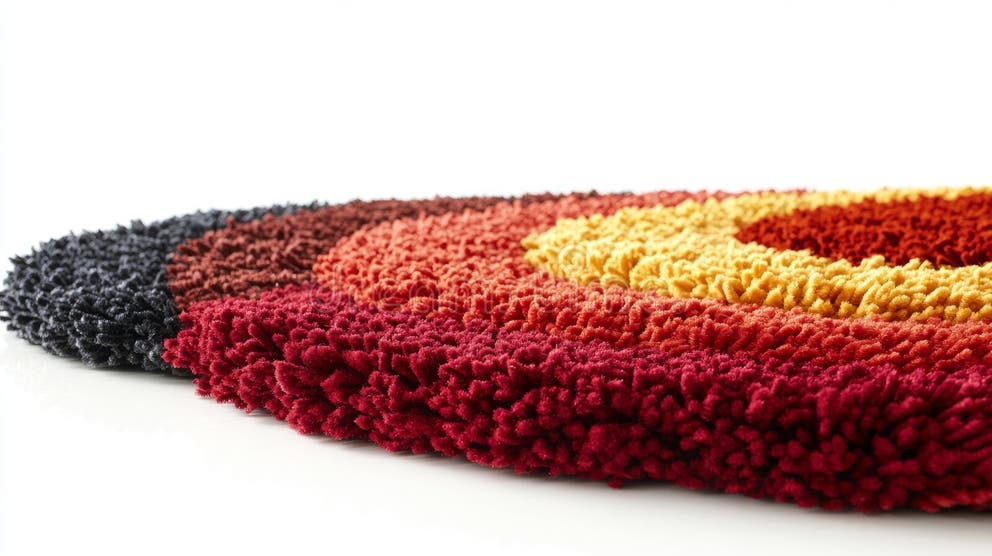 A Range of Round Carpets in Multiple Colors and Sizes Sit on a White ...