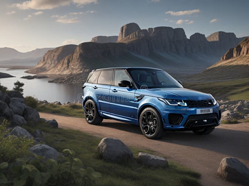 Range Rover Sport 2023 stock illustration. Illustration of landscape ...