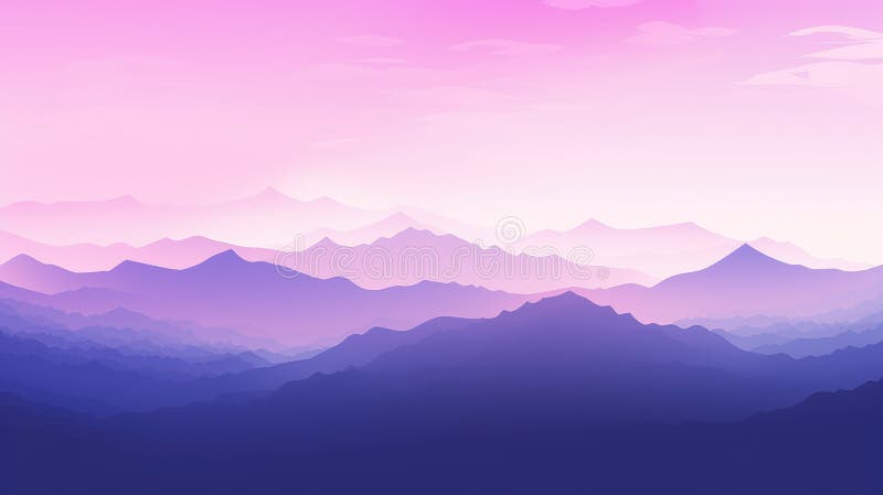 Range sky gradient purple stock illustration. Illustration of striking ...