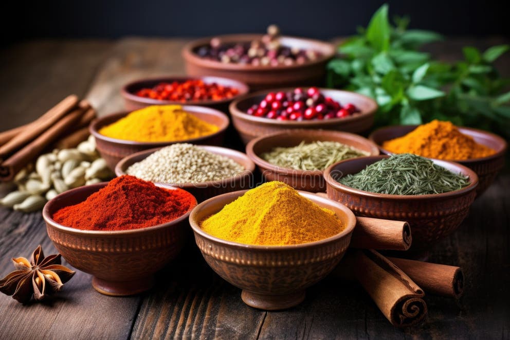 A Range of Spices Known for Digestive Benefits Stock Image - Image of ...