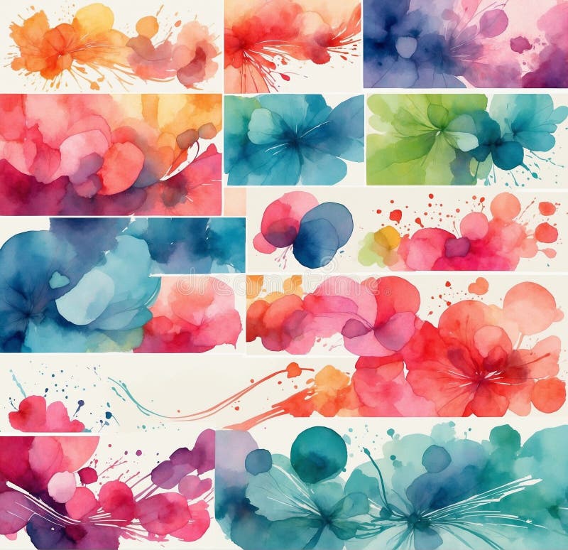 A Range of Stylistic Variations for a Web Background. Stock ...