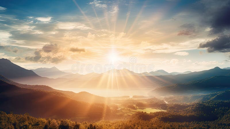 Range sun lens flare stock illustration. Illustration of light - 313815835
