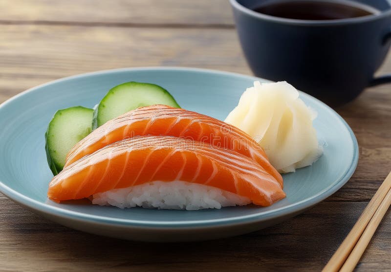 A Range of Sushi Rolls are Presented on a Black Backdrop with a Smoke ...