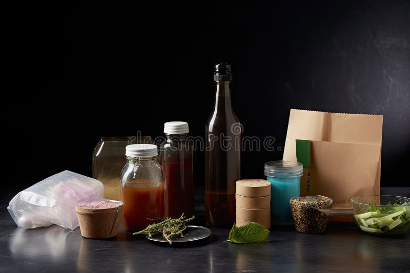 Range of Sustainable Packaging Options, Including Recycled Paper ...