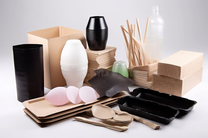 Range of Sustainable Packaging Options, Including Recycled Paper ...