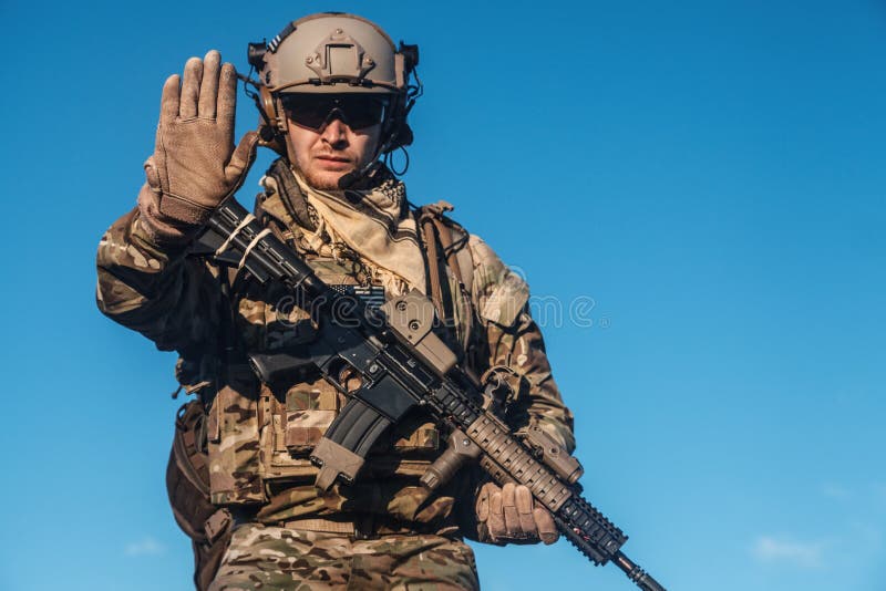 Ranger in the mountains stock photo. Image of mountains - 79927476
