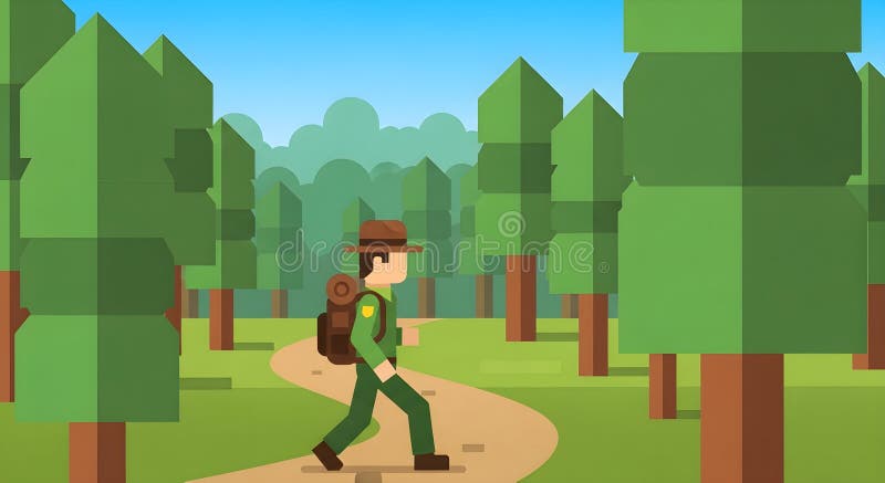 Solitary Park Ranger Stock Illustrations – 5 Solitary Park Ranger Stock ...