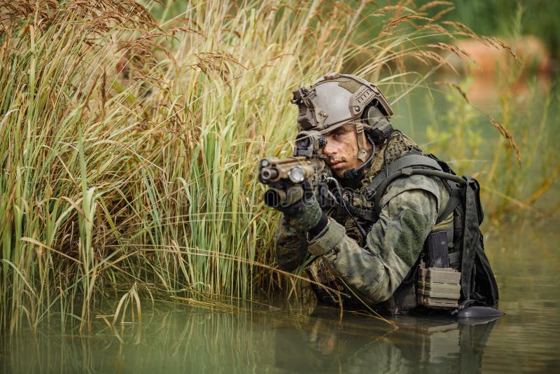 Rangers during the Military Operation Stock Image - Image of action ...