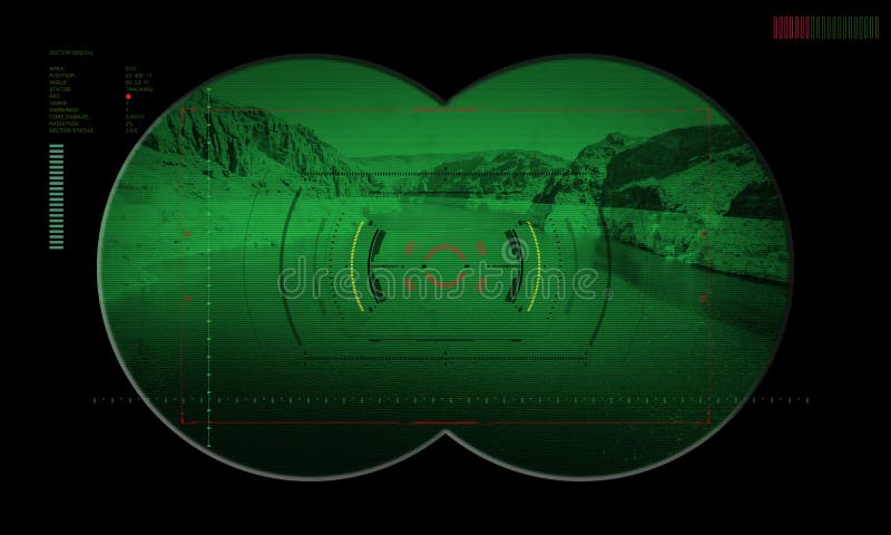 Rangers Team during Night Operation Hostage Rescue.view through Stock ...