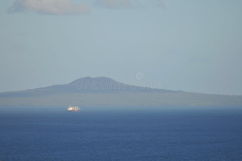 Rangitoto Island stock image. Image of boat, shipping - 64894997