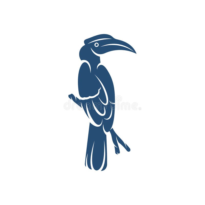 Rangkong Bird Design Vector Illustration, Creative Rangkong Bird Logo ...