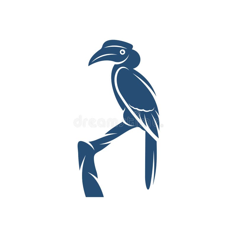 Rangkong Bird Design Vector Illustration, Creative Rangkong Bird Logo ...