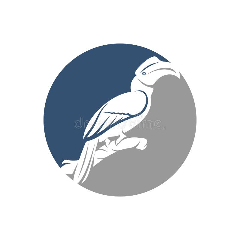 Rangkong Bird Design Vector Illustration, Creative Rangkong Bird Logo ...