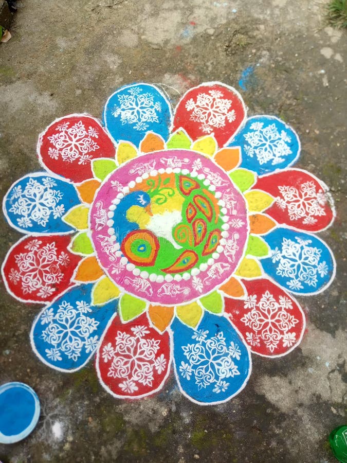 Rangoli foto de archivo. Imagen de arte, arena, hecho - 134948216
