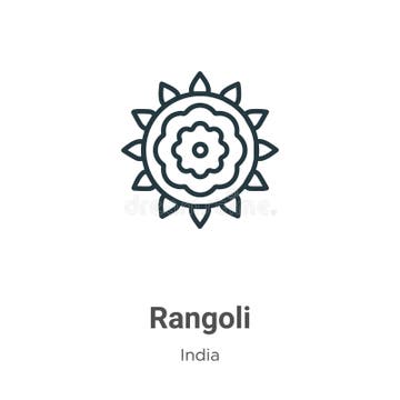 Outline Rangoli Vector Stock Illustrations – 697 Outline Rangoli Vector ...
