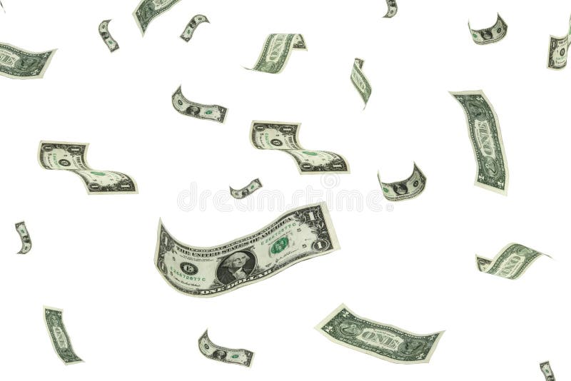 Raining Money Dollar Sky stock image. Image of america - 10361693