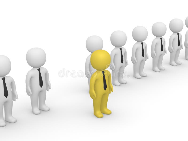 Step Out of Line stock vector. Illustration of business - 994088