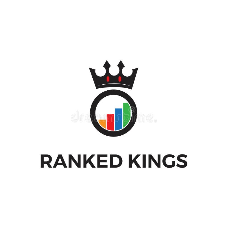 Ranked King Logo Vector Template Stock Vector - Illustration of vector ...