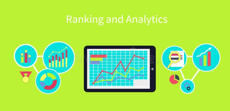 Ranking and Analytics Design Concept Stock Vector - Illustration of ...