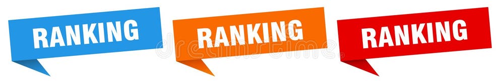 Ranking Banner. Ranking Speech Bubble Label Set Stock Vector ...