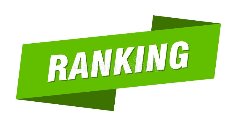 Ranking Banner Template. Ranking Ribbon Label Stock Vector ...