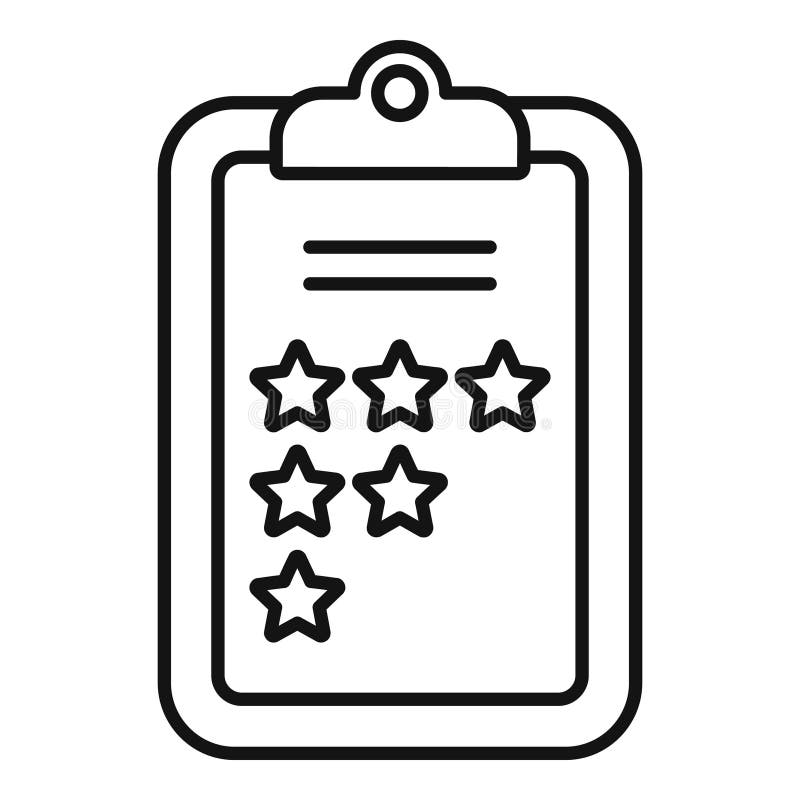Ranking Clipboard Icon Outline Vector. Medal Reward Stock Illustration ...