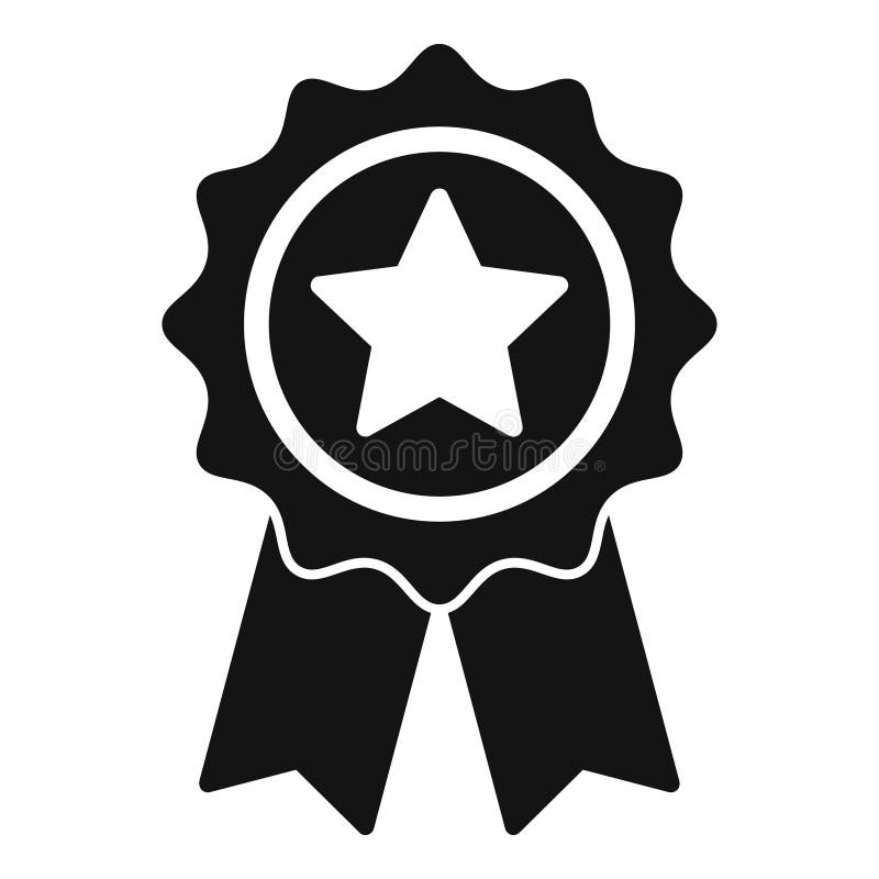 Ranking Emblem Icon Simple Vector. Medal Award Stock Illustration ...