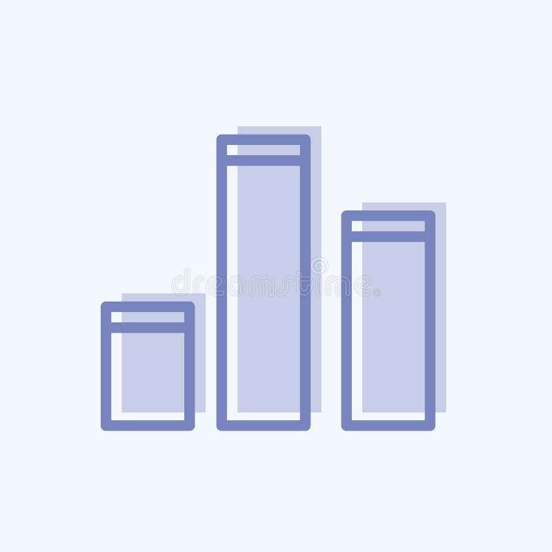 Ranking Factor Icon in Trendy Two Tone Style Isolated on Soft Blue ...