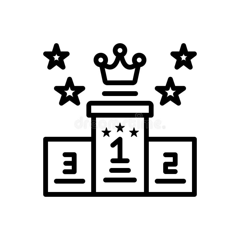 Ranking Icon Vector. Thin Line Ranking Outline Icon Vector Illustration ...