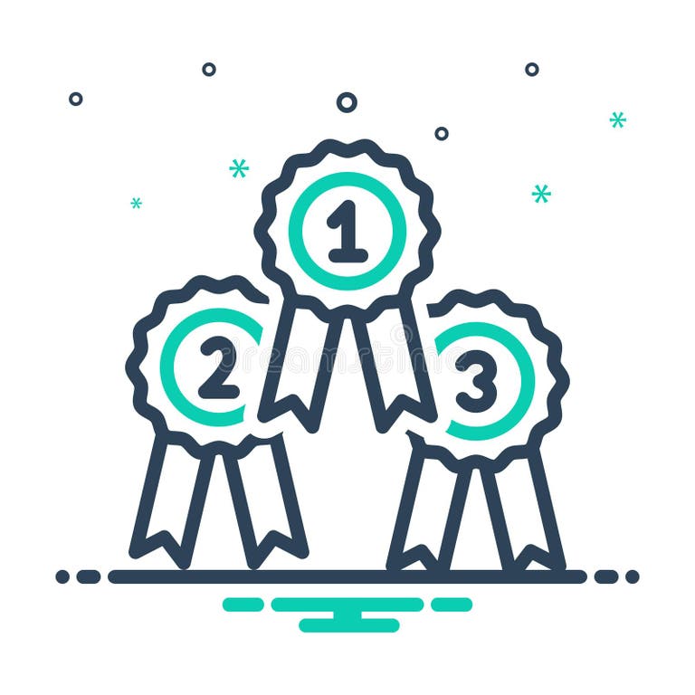 Mix Icon for Ranking, Category and Range Stock Illustration ...