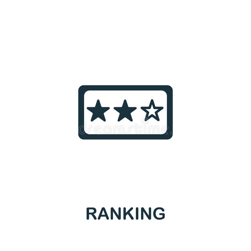 Ranking Icon from Seo Collection. Simple Line Ranking Icon for ...